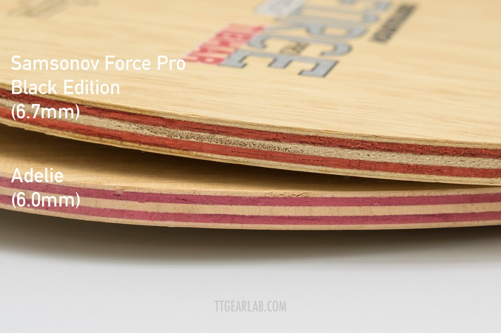 Tibhar Samsonov Force Pro Black Edition vs. some 7-ply wood blades ...