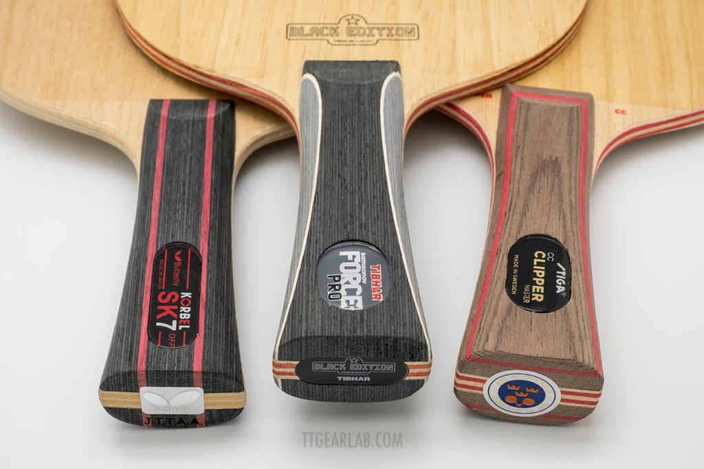 Tibhar Samsonov Force Pro Black Edition vs. some 7-ply wood blades ...