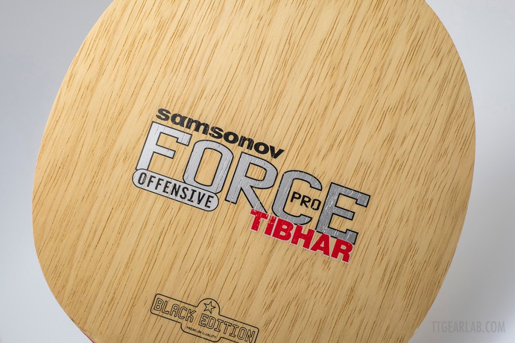 Tibhar Samsonov Force Pro Black Edition vs. some 7-ply wood blades ...
