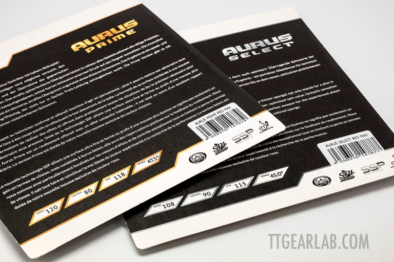 Tibhar Aurus Prime & Aurus Select [Field Test Report] – TTGearLab