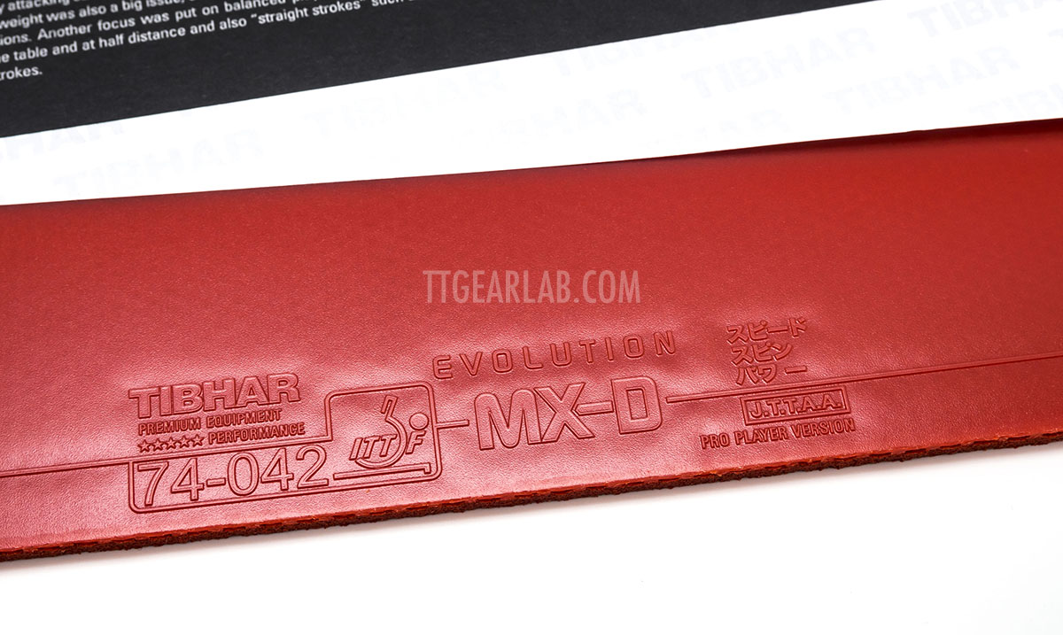 Tibhar Evolution MX-D [Photos & Information] – TTGearLab