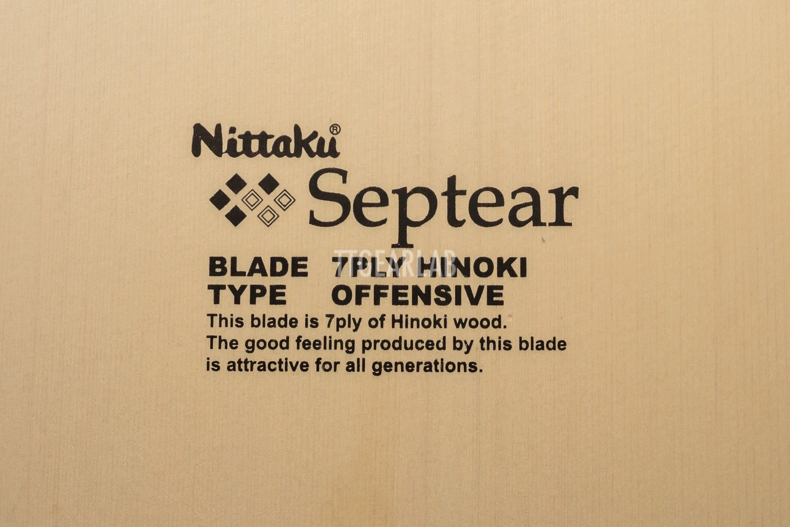 Nittaku Septear [Photos & Information] – TTGearLab